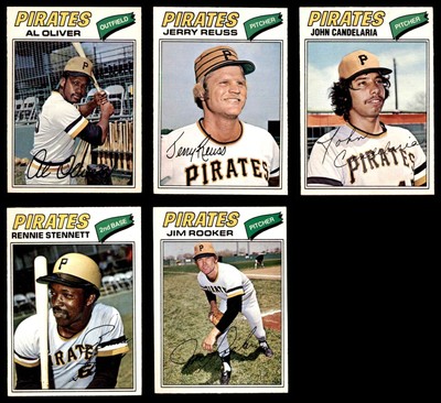 1977 O-Pee-Chee Pittsburgh Pirates Near Team Set 5 - EX (6 / 8 cards ...