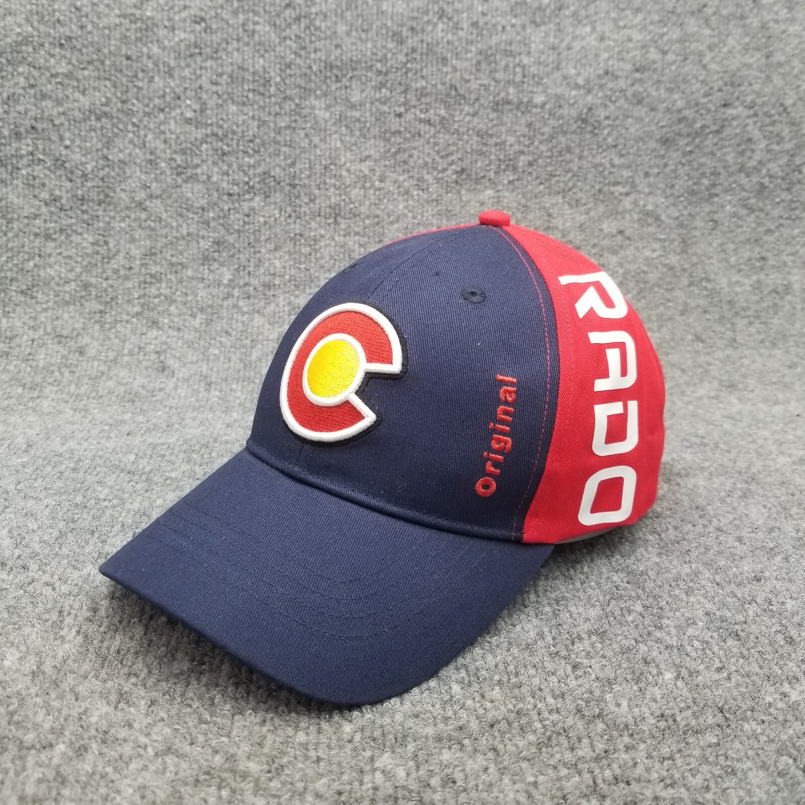 Robin Ruth Colorado Hat Cap Blue Red Strap Back Adult… - Gem