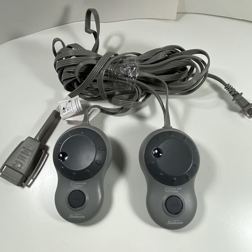 Sunbeam Electric Heating Blanket 4 Prong Dual 2 Remote Controllers ...