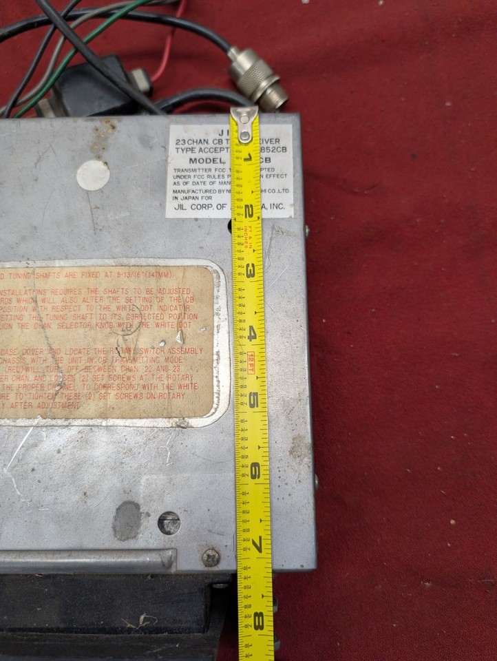 Vintage JIL AM/FM 8 Track Multiplex W / CB Transceiver Model 852 CB 23 ...