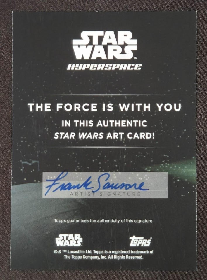 2024 Topps Star Wars Hyperspace Kashyyyk Yoda Sketch Frank Sansone | eBay