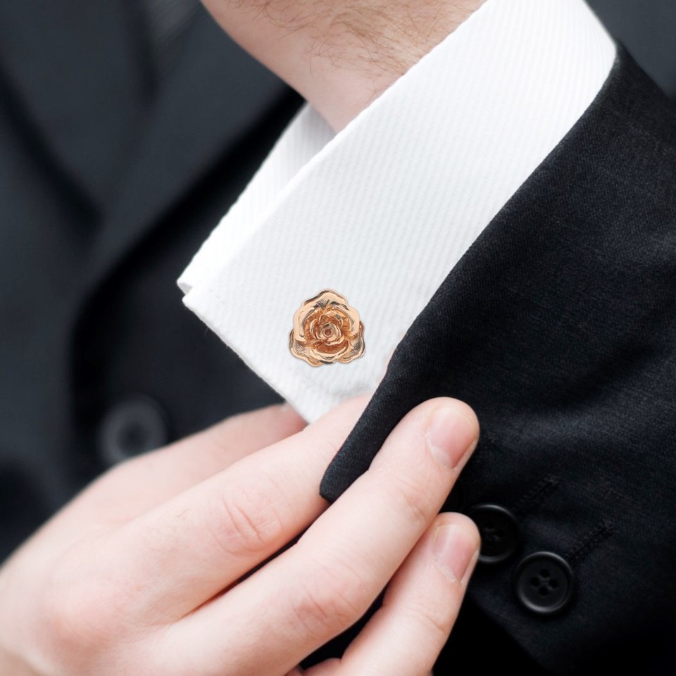 2 Pcs Rose French Cufflinks Button Jewelry Shirt for Formal Wear | eBay ...