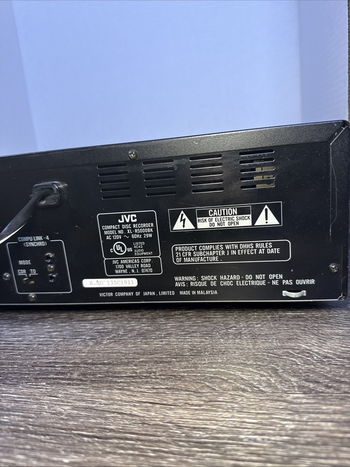 JVC XL-R5000 3-CD Changer + CD-R/RW Compact Disc Recorder CD-R Broken ...