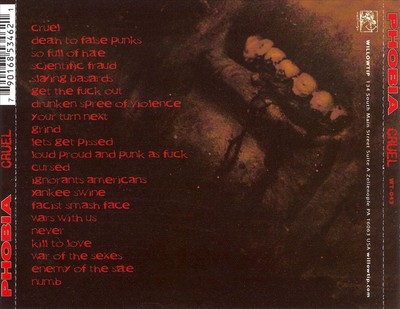 PHOBIA CRUEL NEW CD 790168534621| eBay