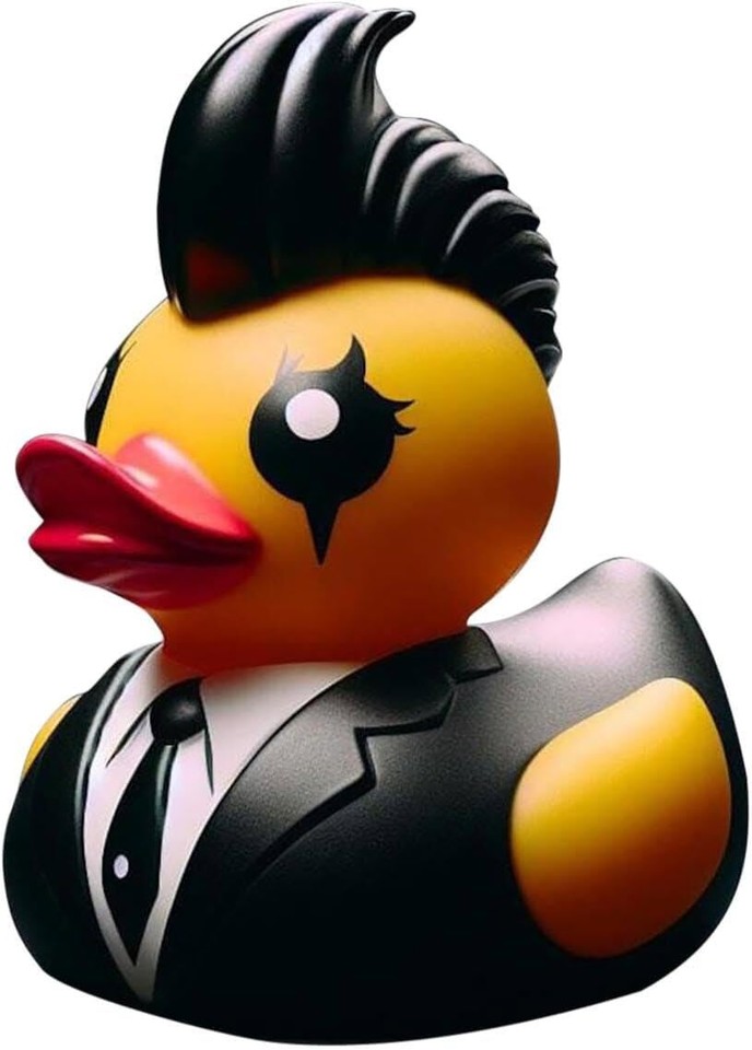 Dark Rubber Duck Rock Duck Satan Ducks,Novelty Halloween Ducks Home ...