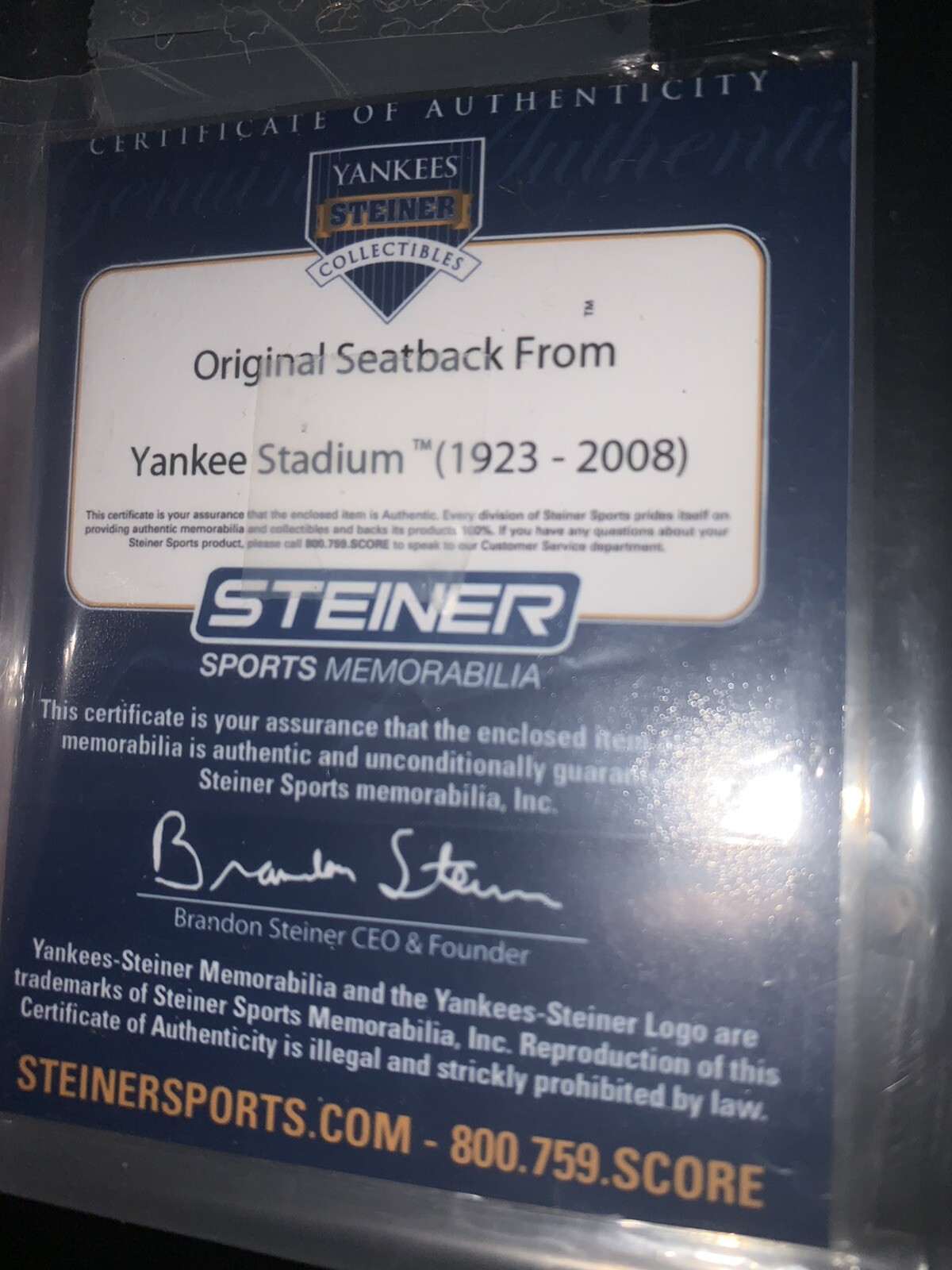 Derek Jeter Autographed Original Yankee Stadium Seat Steiner, MLB, Jsa ...