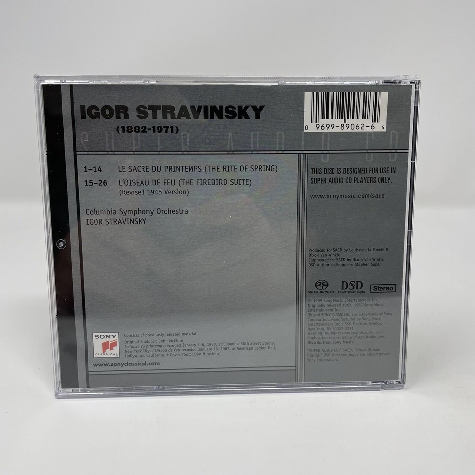 Stravinsky - The Rite Of Spring (SACD, 1999, CD) Columbia Symphony ...