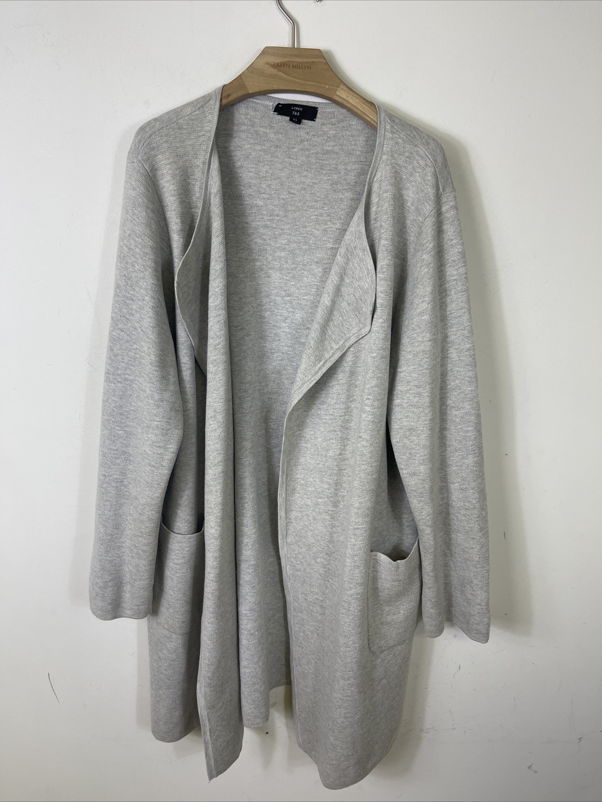 J.CREW 365 Women’s Sweater Juliette Open Cardigan Wool-Blend Gray XL ...
