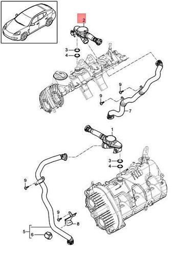 Genuine PORSCHE Non-Return Valve With Securing Element Right ...