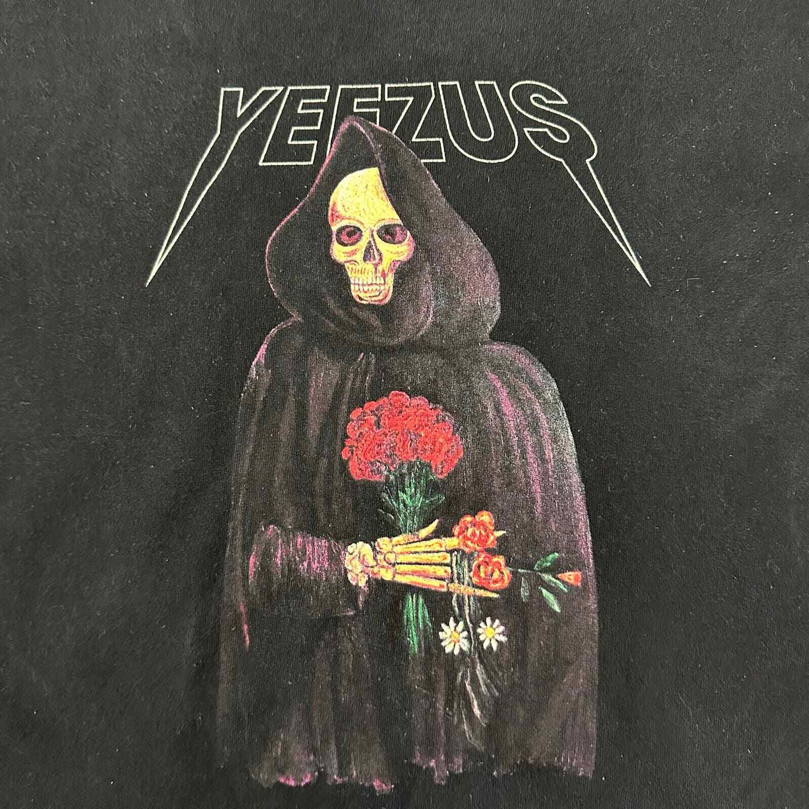 Kanye West Yeezus Tour Skeleton Reaper Rose Merch Tee | eBay.de