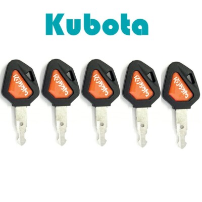 5PCS Kubota Ignition Keys 459A Excavator Backhoe Skid Steer Track ...