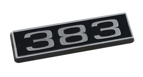 383 383ci Block Stroker 3.25" Engine Hood Scoop Emblem Badge Black ...