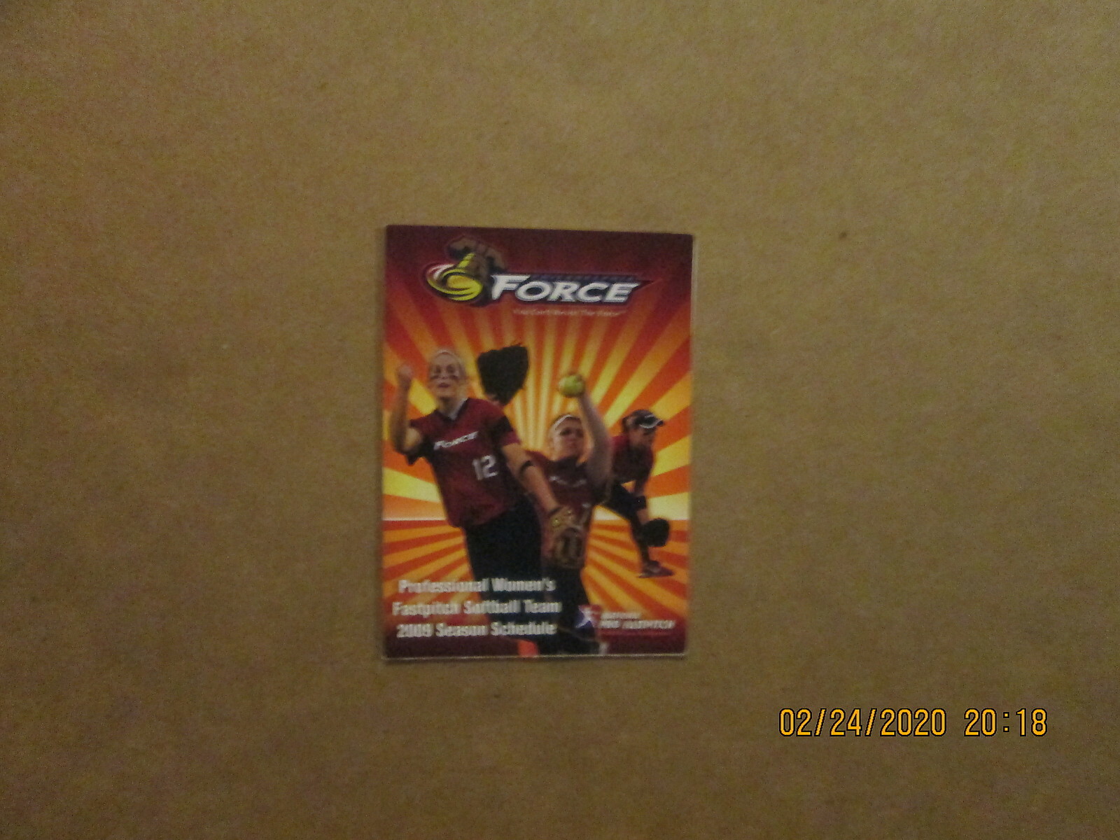 NPF National Pro Fastpitch Philadelphia Force 2009 Team Logo Pocket ...
