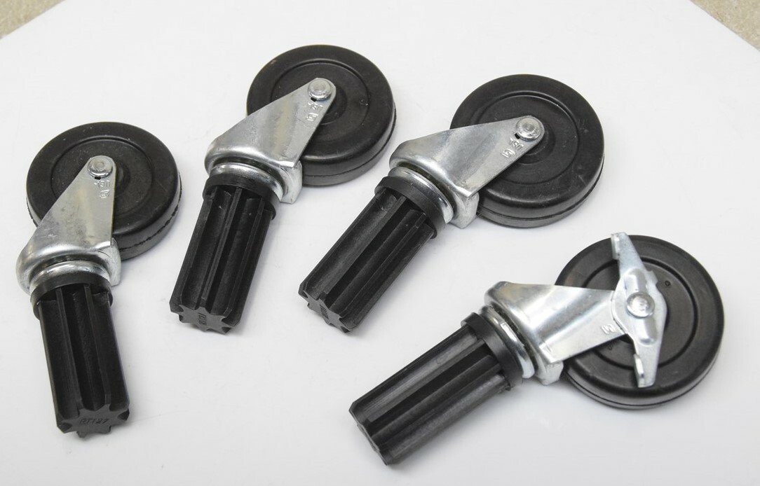 Set of (4) Maytag Wringer Washer 2.5" CASTERS WHEELS for square tub ...