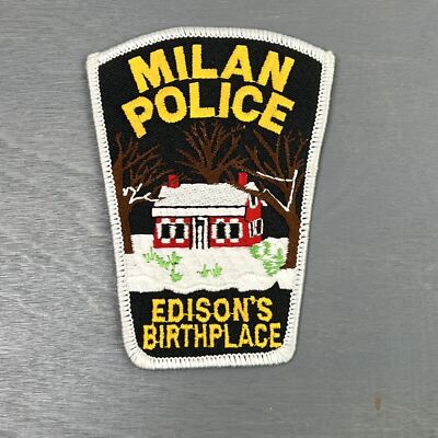Vintage Milan Police Edison’s Birthplace Police Badge | eBay