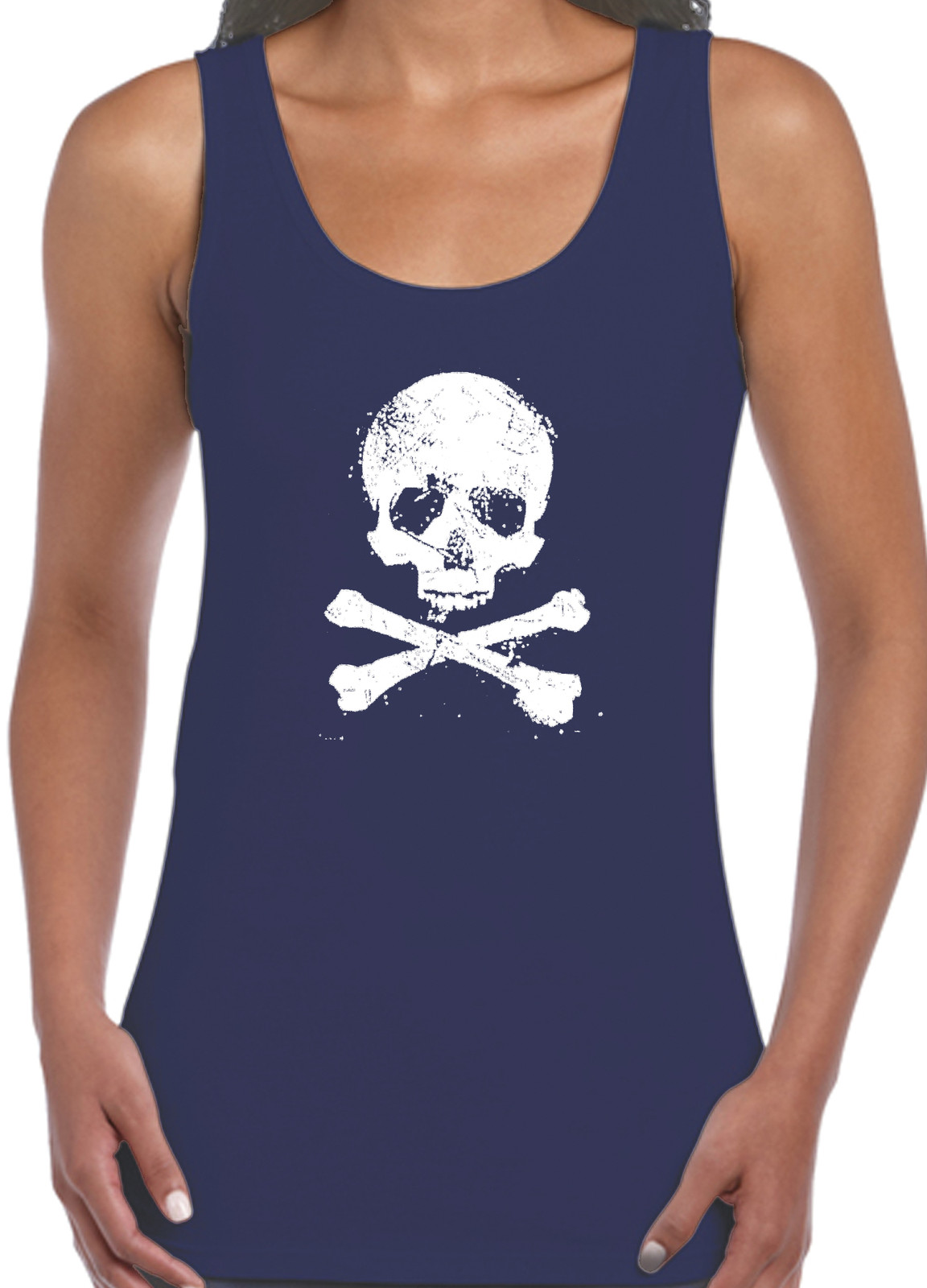 Skull T-Shirt Singlet funny t shirts size pirate retro jolly roger ...
