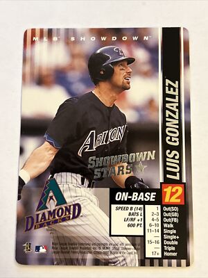 MLB Showdown 2002 Luis Gonzalez Showdown Stars Promo! VG Cond.! Free ...