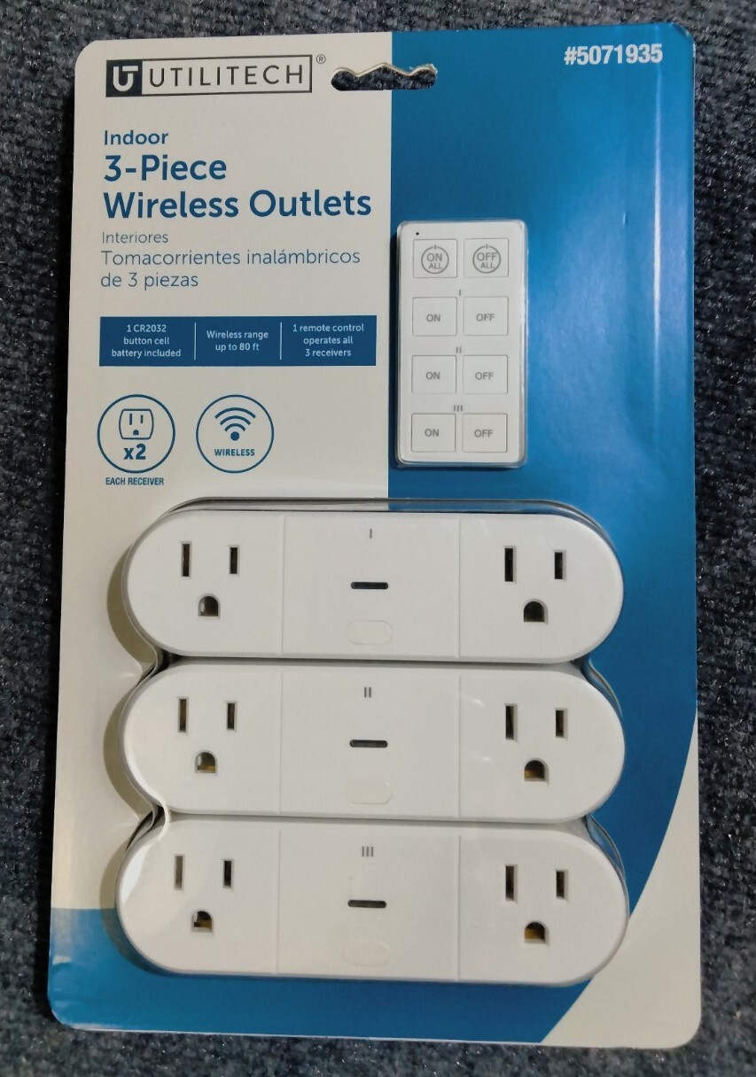 Utilitech+White+Remote+Control+Outlet for sale online | eBay