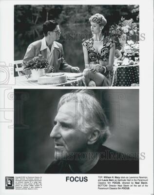 2001 Press Photo "Focus" William H Macy,Laura Dern,director Neal Slavin ...