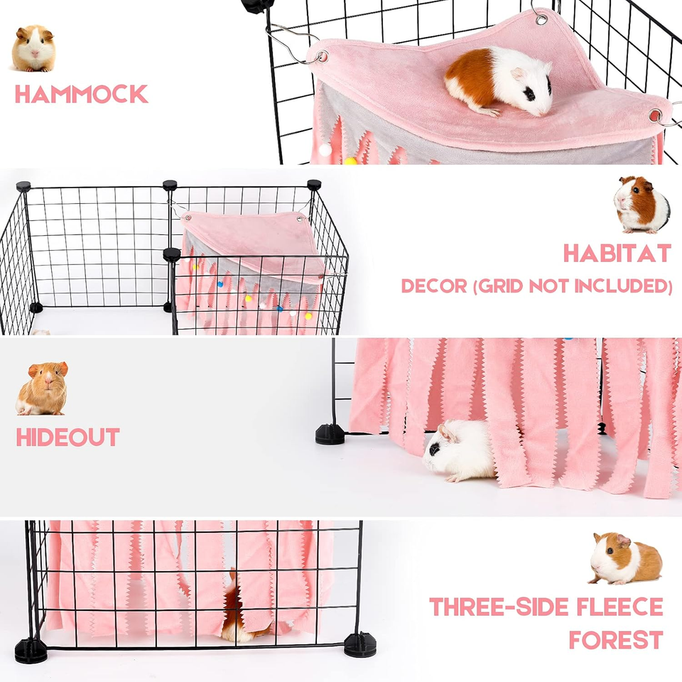 Guinea Pig Hideout - Guinea Pig Corner Hideout, Three-Sided Fringes ...