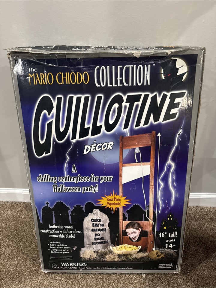Vintage Mario Chiodo Studios Collection Guillotine Halloween Decoration ...