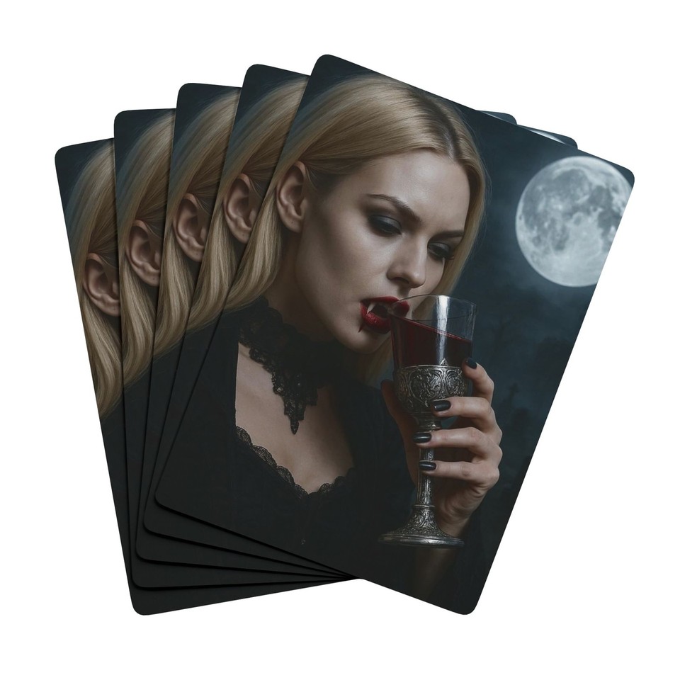 Gothic sexy vampire Poker Playing Cards halloween Card Set Gift for ...