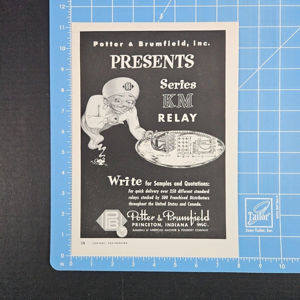 1956 Potter & Brumfield Series KM Relay Vintage Print Ad Princeton IN ...