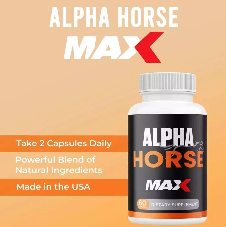 Alpha Horse MAX Pills for ED Men Alpha Horse Male for ed & Vitality (3 ...
