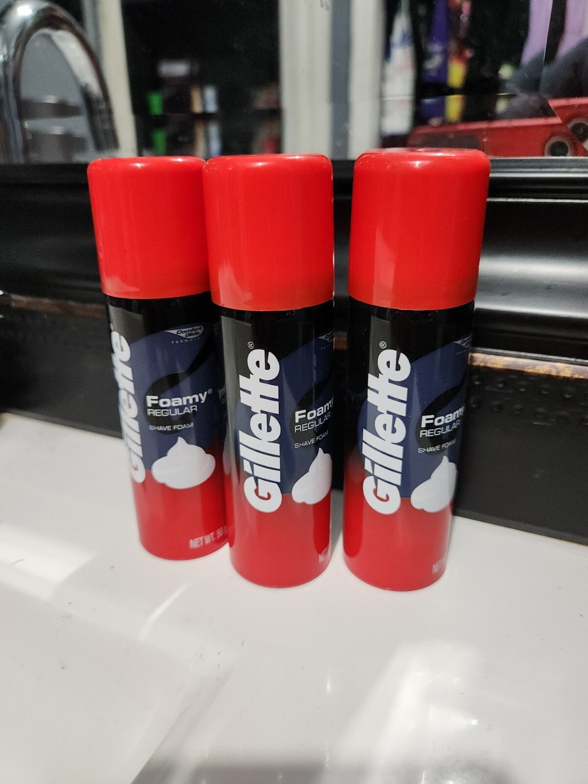 GILLETTE Foamy Regular Shave Foam Travel Size 2 oz Each, Pack of 3 ...