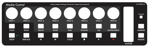 Overlay "Mackie Control" für Behringer X-Touch Mini | eBay
