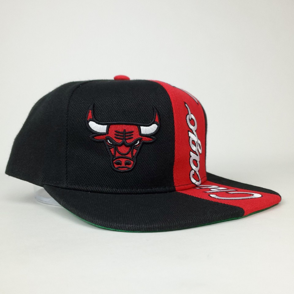 Chicago Bulls Mitchell & Ness NBA Snapback Hat Cap Embroidery Logo ...