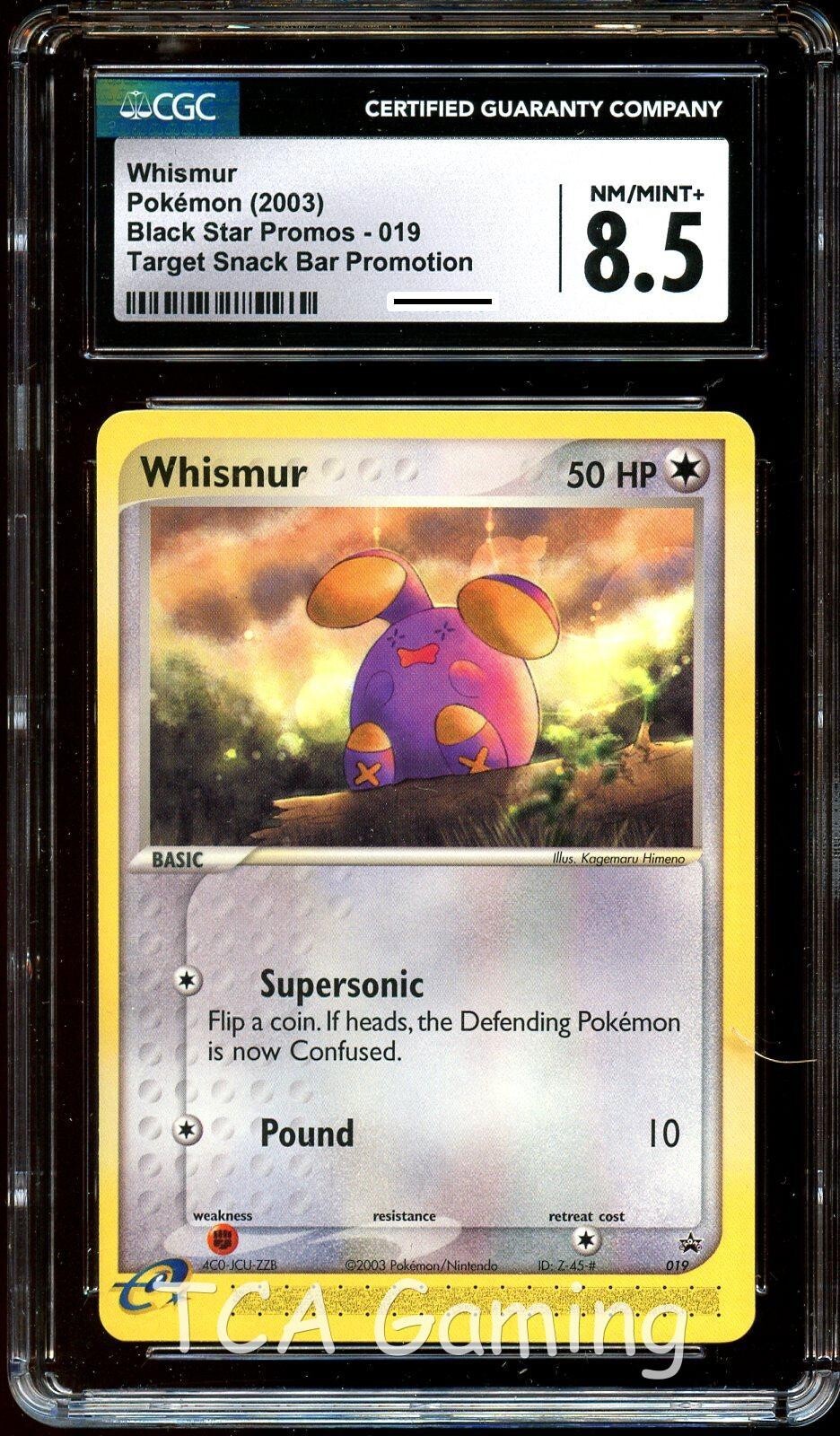 CGC 8.5 NM-MINT+ Whismur 019 TARGET Snack Bar Black Star PROMO Pokemon ...