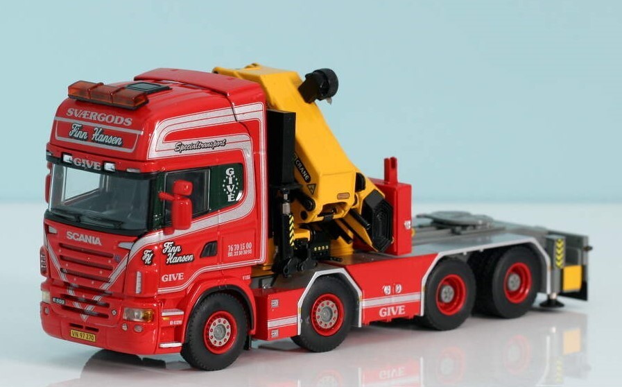 WSI “GIVE” SCANIA R5 TOPLINE 8x4 PALFINGER 150002 SH + NOOTEBOOM ...