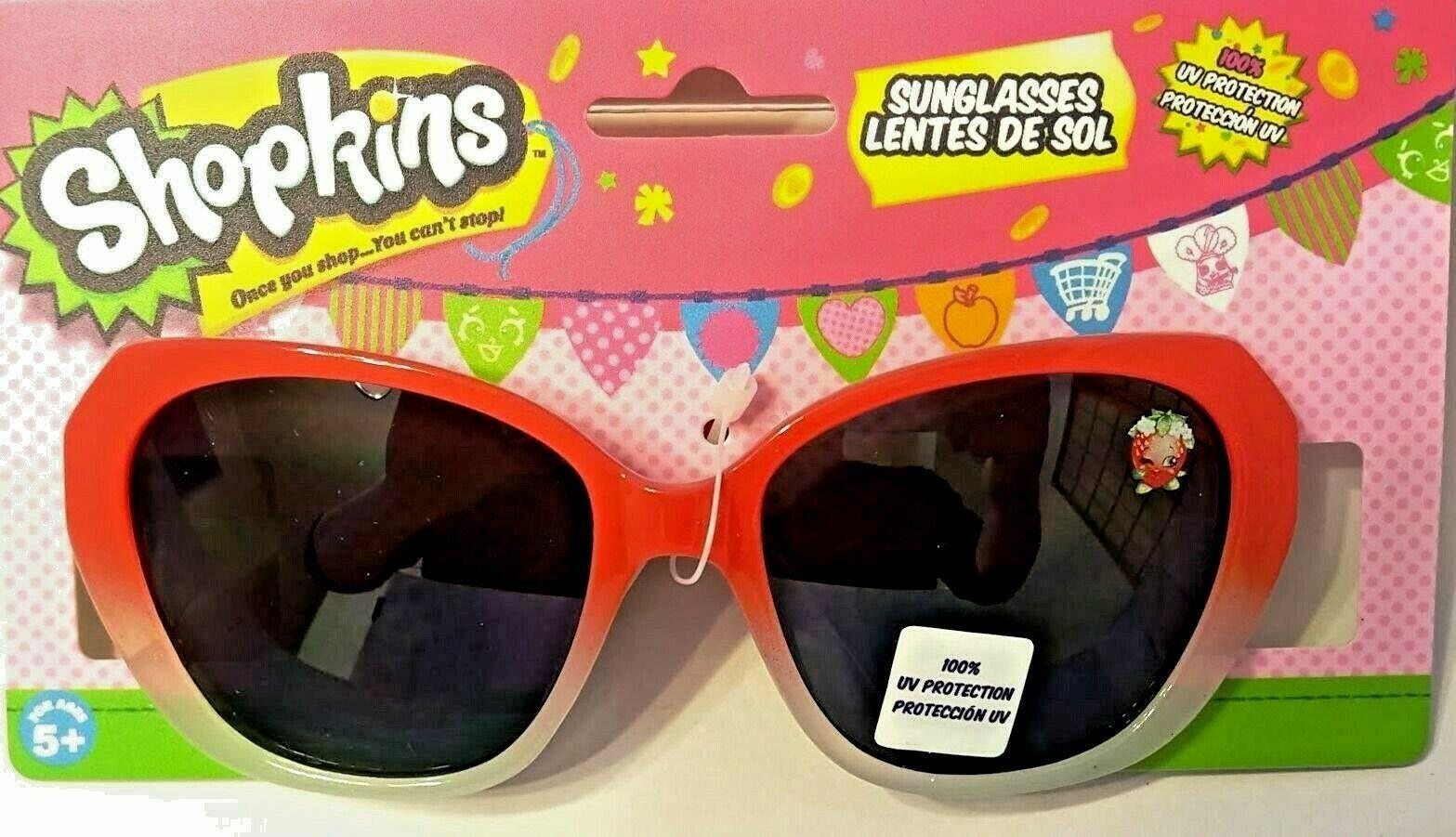 Shopkins Kids Sunglasses Red Strawberry Kiss 100% UV protection | eBay