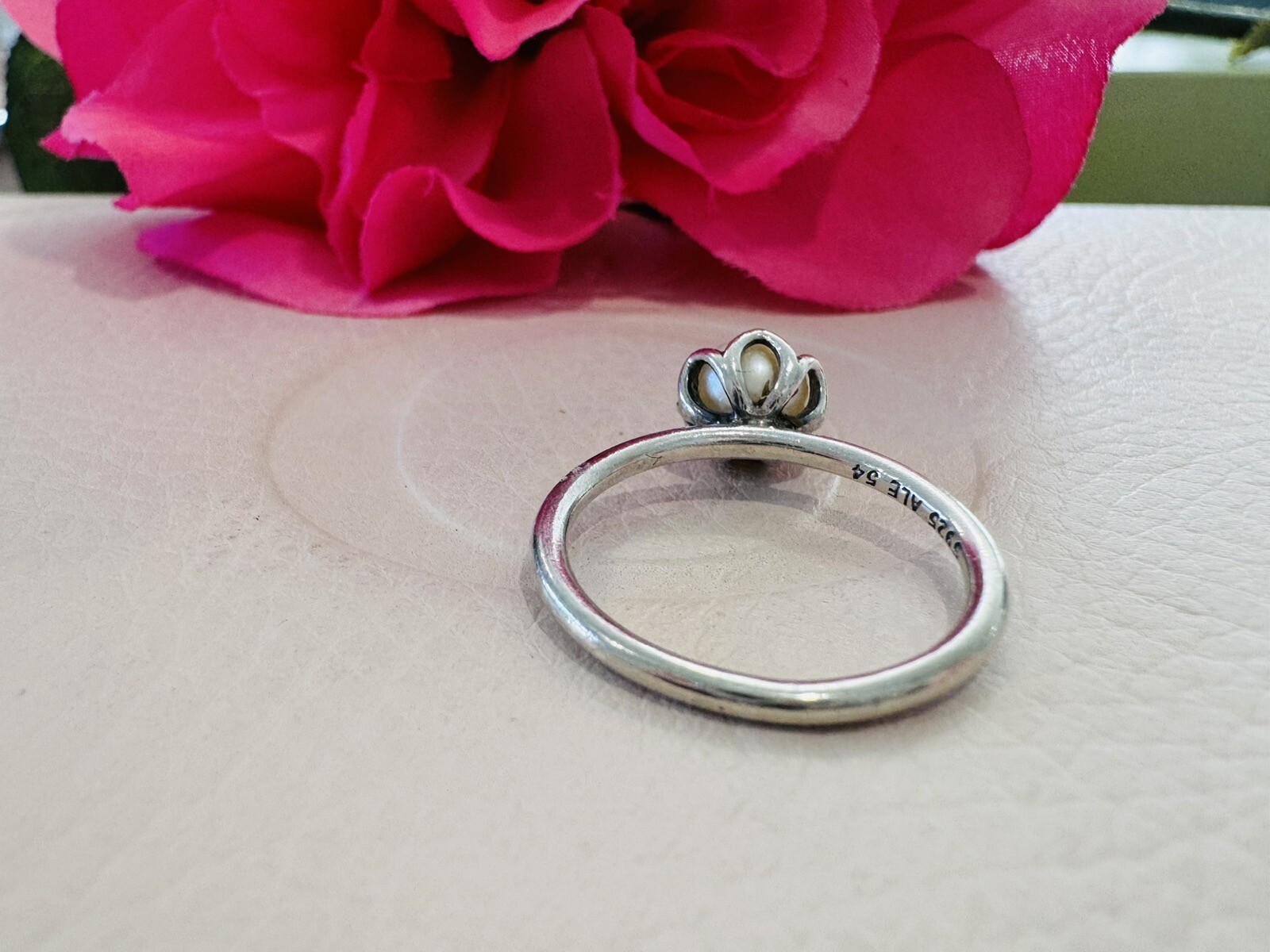 Pandora Freshwater Pearl Ring Size 54 Genuine Ale 190865 Sterling pandora-freshwater-pearl-ring-size-54-genuine-ale-190865-sterling