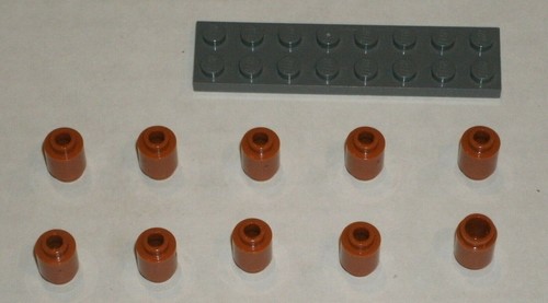 LEGO NEW 1x1 Dark Orange Round Brick (10x) 6074890 4195663 Brick 3062 ...