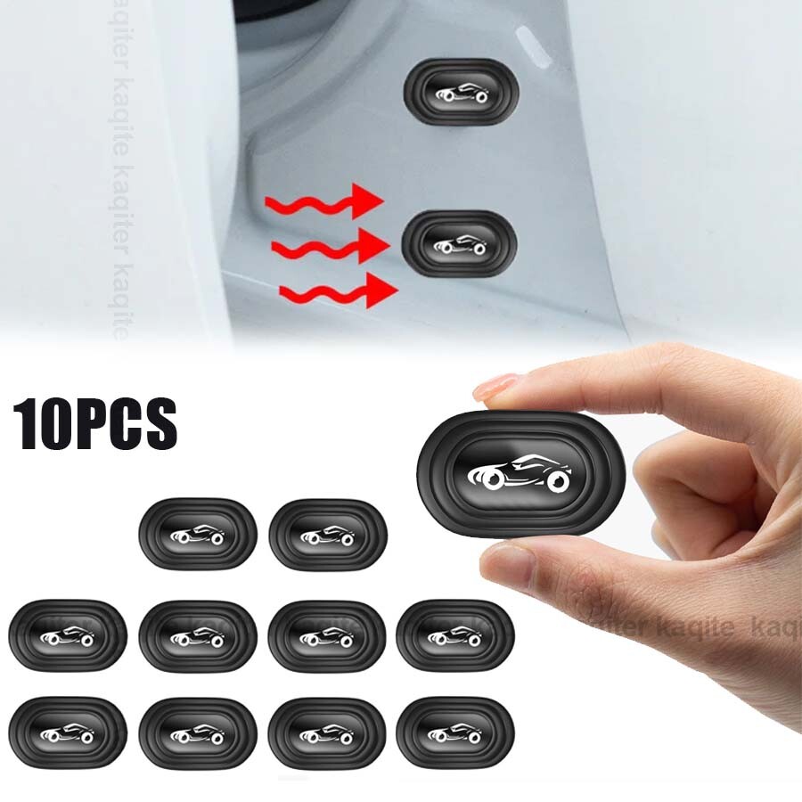 10x Car Door Anti-Collision Gasket Shock Absorber Sticker Pad ...