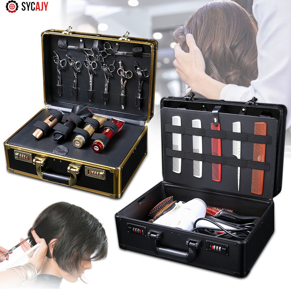 Barber Stylist Suitcase, Carrying Case For Clippers Trimmers Scissors ...