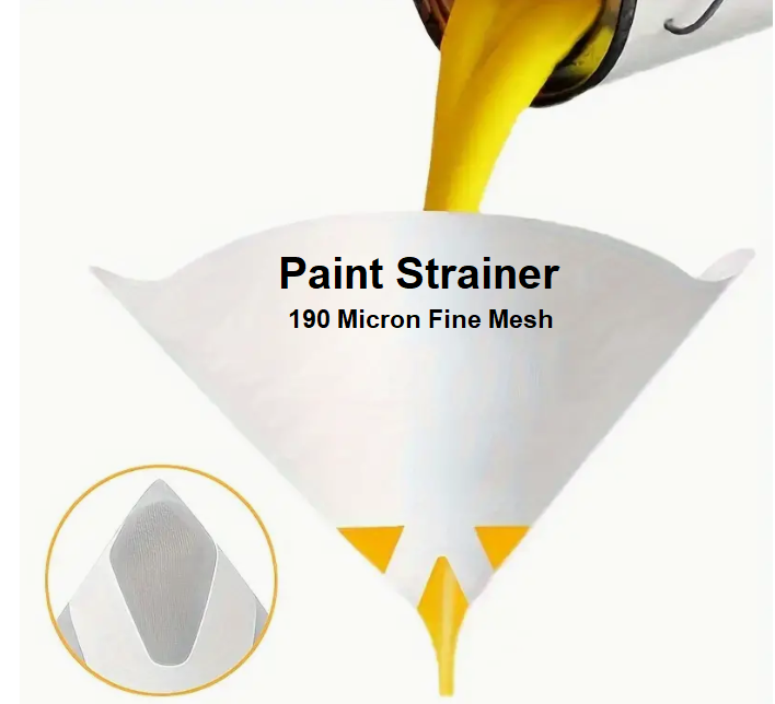 Paint Strainers, Paint Filter Strainer Paper Cone - 190 Mic, Pack (250 ...