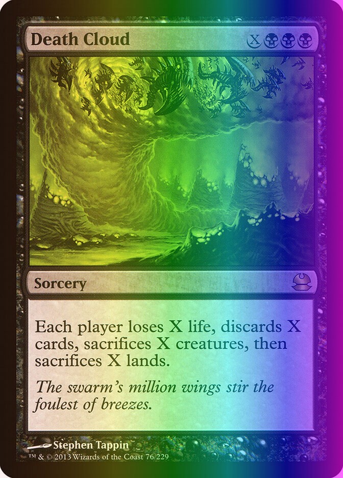 MTG Magic the Gathering Death Cloud (76/245) Modern Masters MP FOIL | eBay
