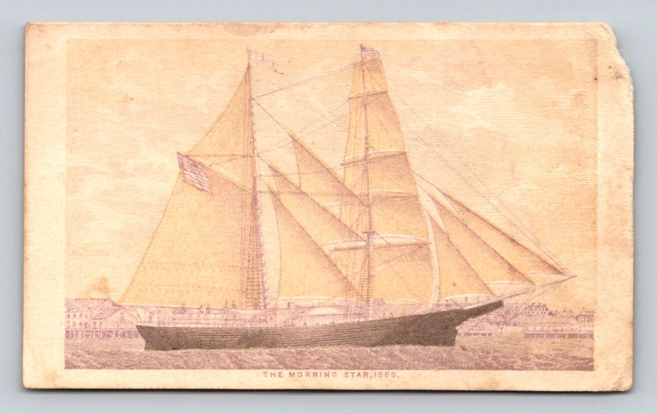 1867 The Morning Star Ship Mission School Enterprises Hartford P91A | eBay
