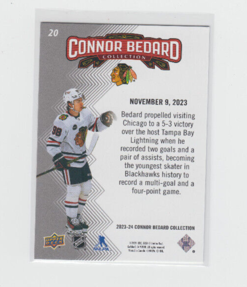 2023-24 Upper Deck Connor Bedard Collection Highlights card #20 | eBay