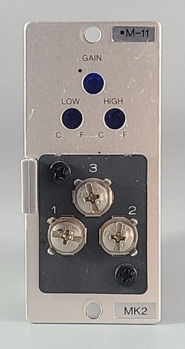 TOA M-11 MIC W/ MUTE MICROPHONE INPUT MODULE FOR MK2 SERIES AMPLIFIER ...