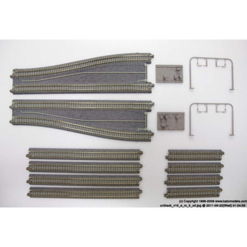 Kato 20-874 N Scale UniTrack V15 Unitrack Double Track Set for Station ...