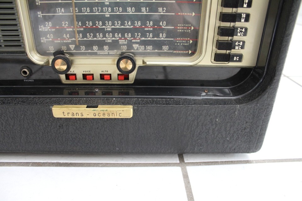 Vintage ZENITH R-600 WAVE MAGNET Trans Oceanic Tube Radio Works w ...