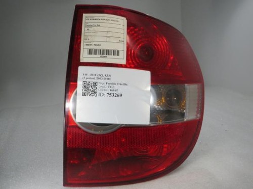 Feu arrière droit VOLKSWAGEN FOX Hatchback (5Z1 5Z3 5Z4) 2003 612886.1 ...