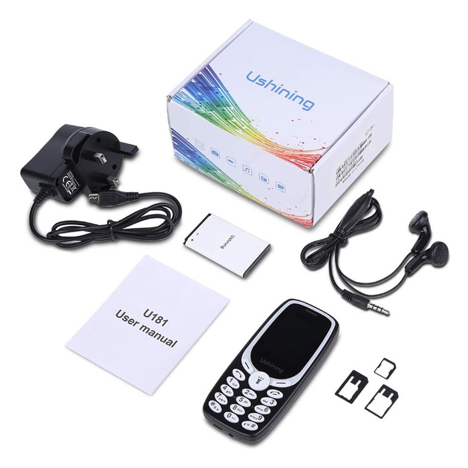 Ushining 2G Unlocked Mobile Phone Dual Sim Easy to Use Big Button for ...