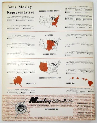 Vintage Mosley Ham Radio Antenna Catalog | Grelly USA