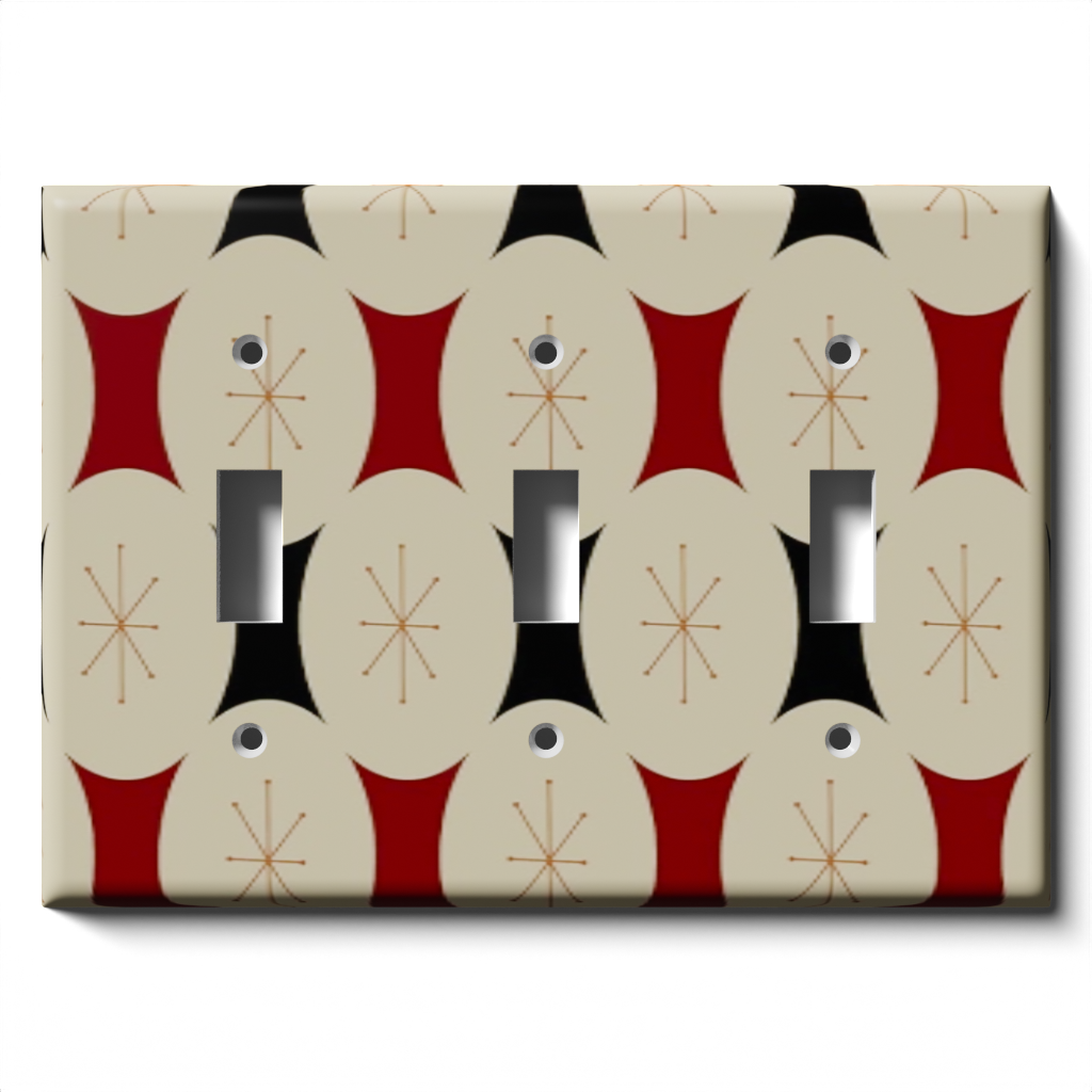 SnazzySwitch Retro Stars Decorative Light Switch Plate Cover | eBay