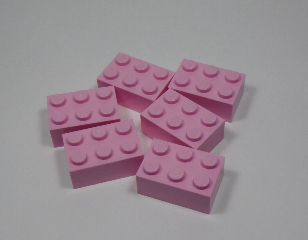 LEGO Lot of 6 Pink 2x3 Bricks A0 | eBay